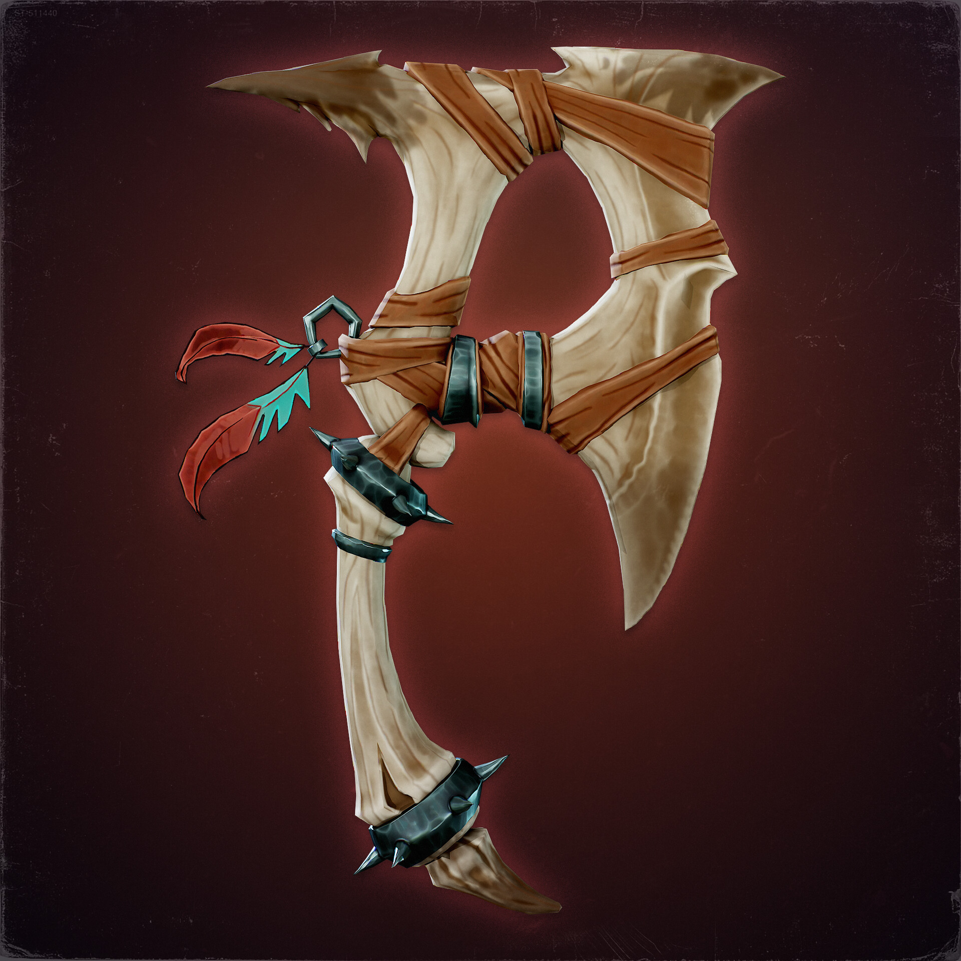 ArtStation - Stylized Bone Axe