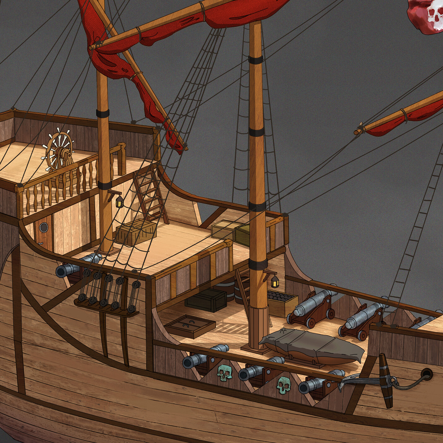 ArtStation - Pirate Ship