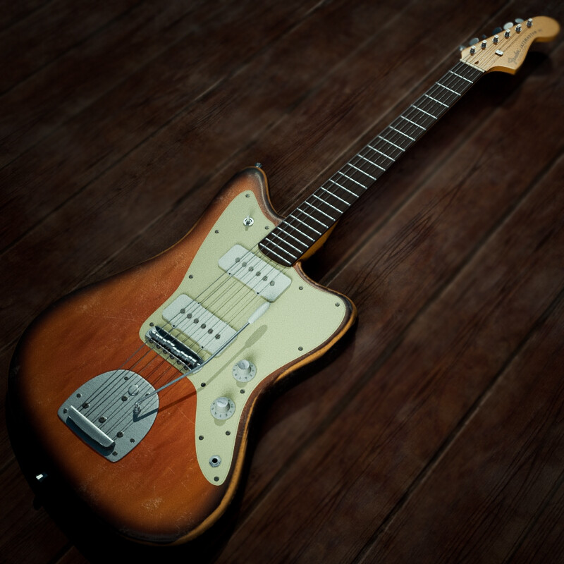 ArtStation - Jazzmaster Guitar 3D Model