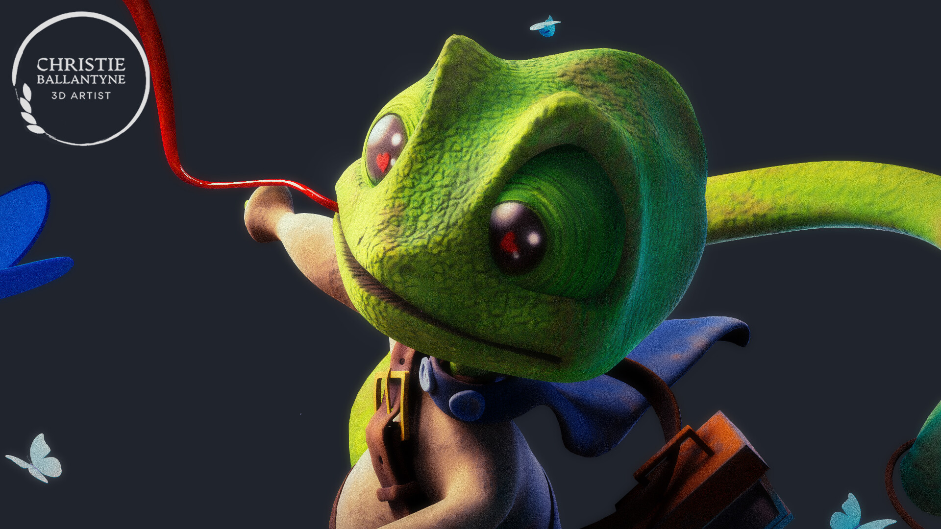ArtStation - The curious chameleon - Littlest adventurer