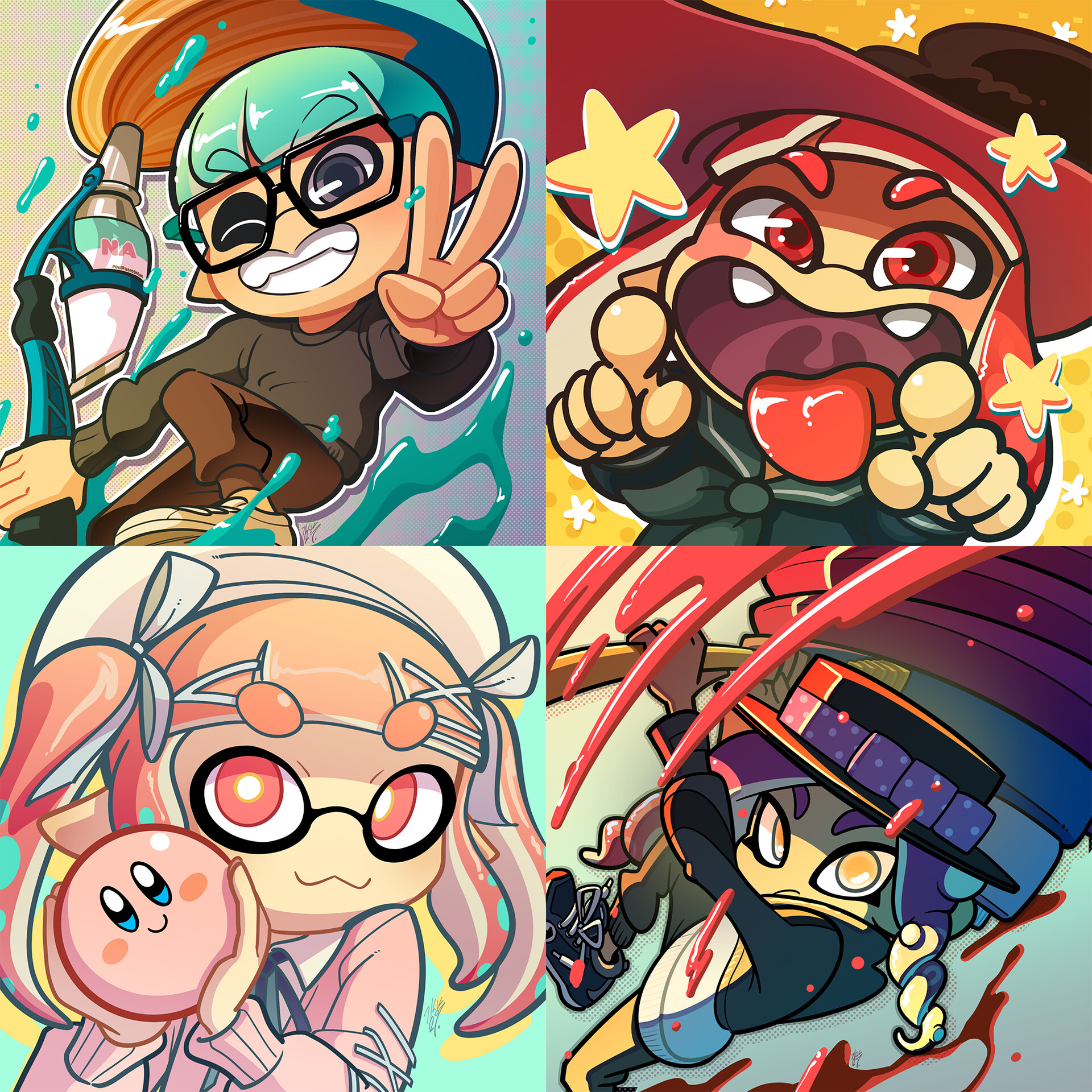 ArtStation - Splatoon Profile Pic Commissions
