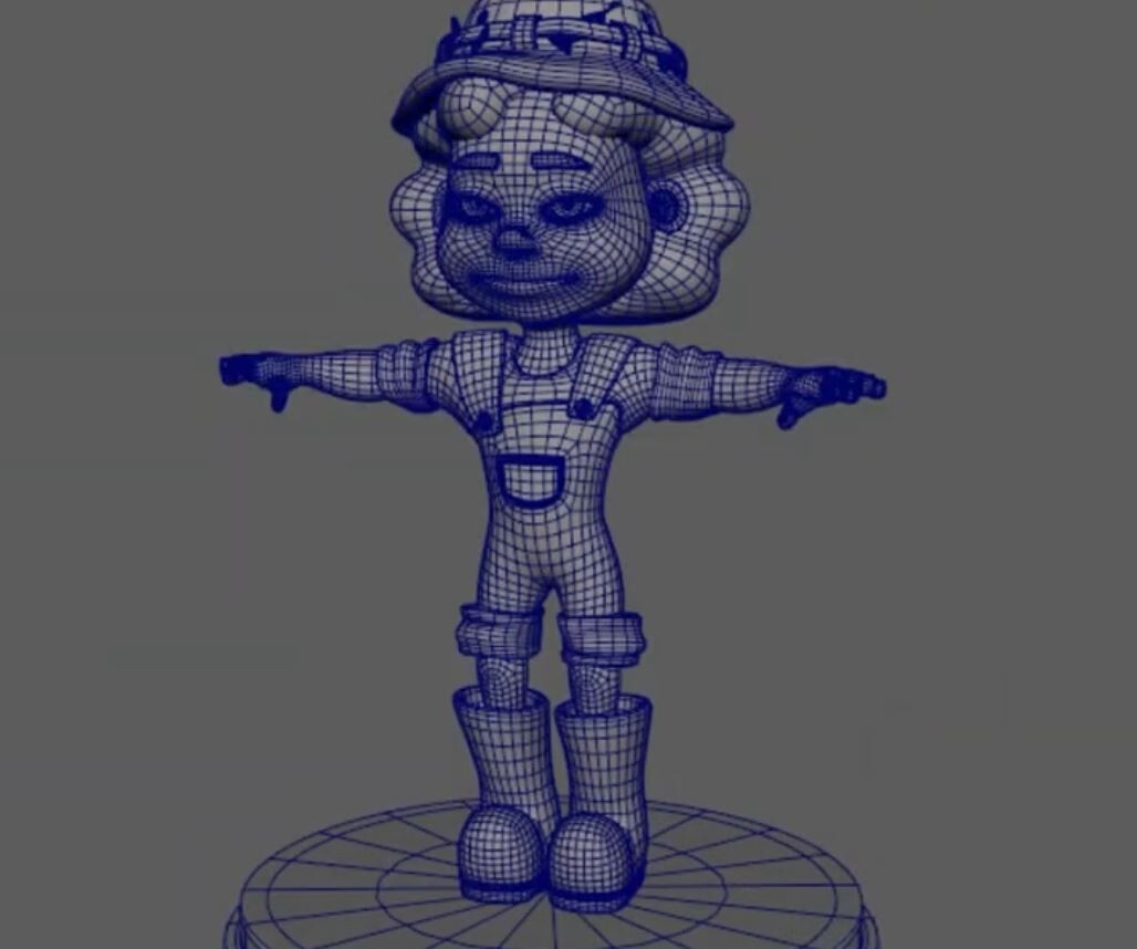 ArtStation - 3D Model and Texture of Tyra Vissers