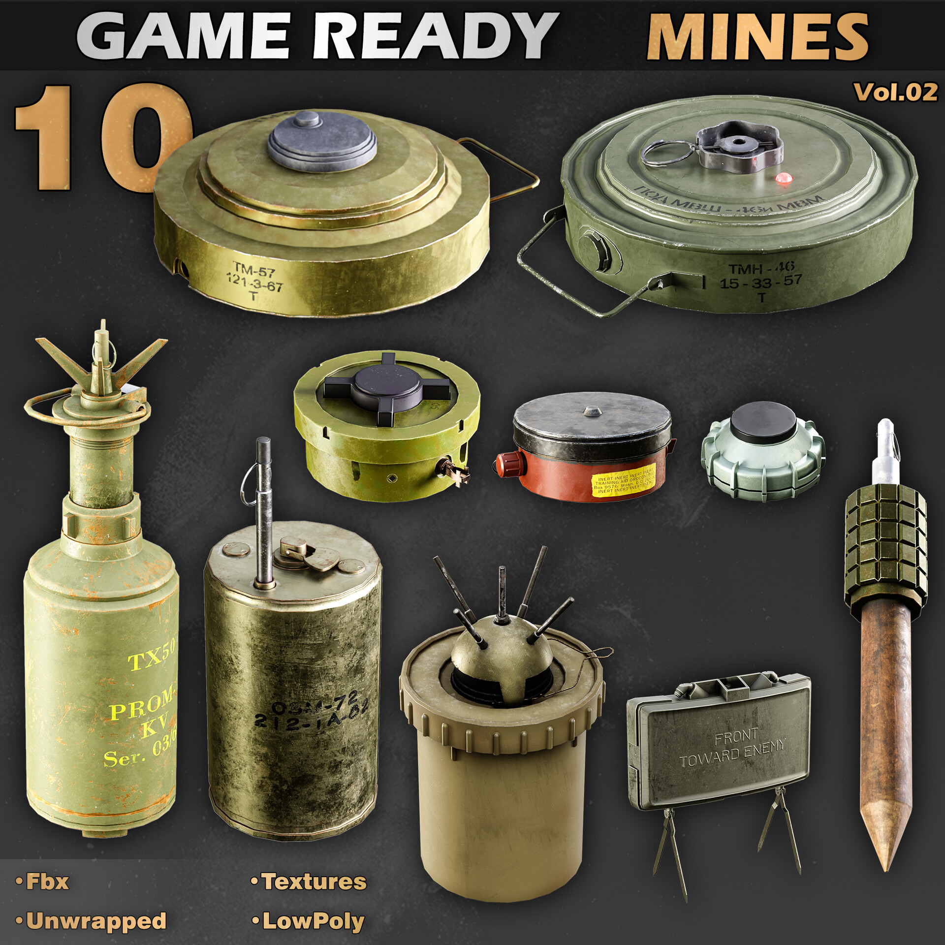ArtStation - 10 GameReady Mines - Vol.02