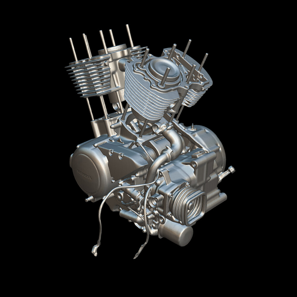 ArtStation - Honda bike engine