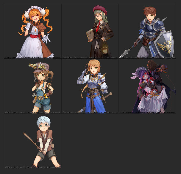 ArtStation - Ragnarok 20 Heroes NPC Portraits