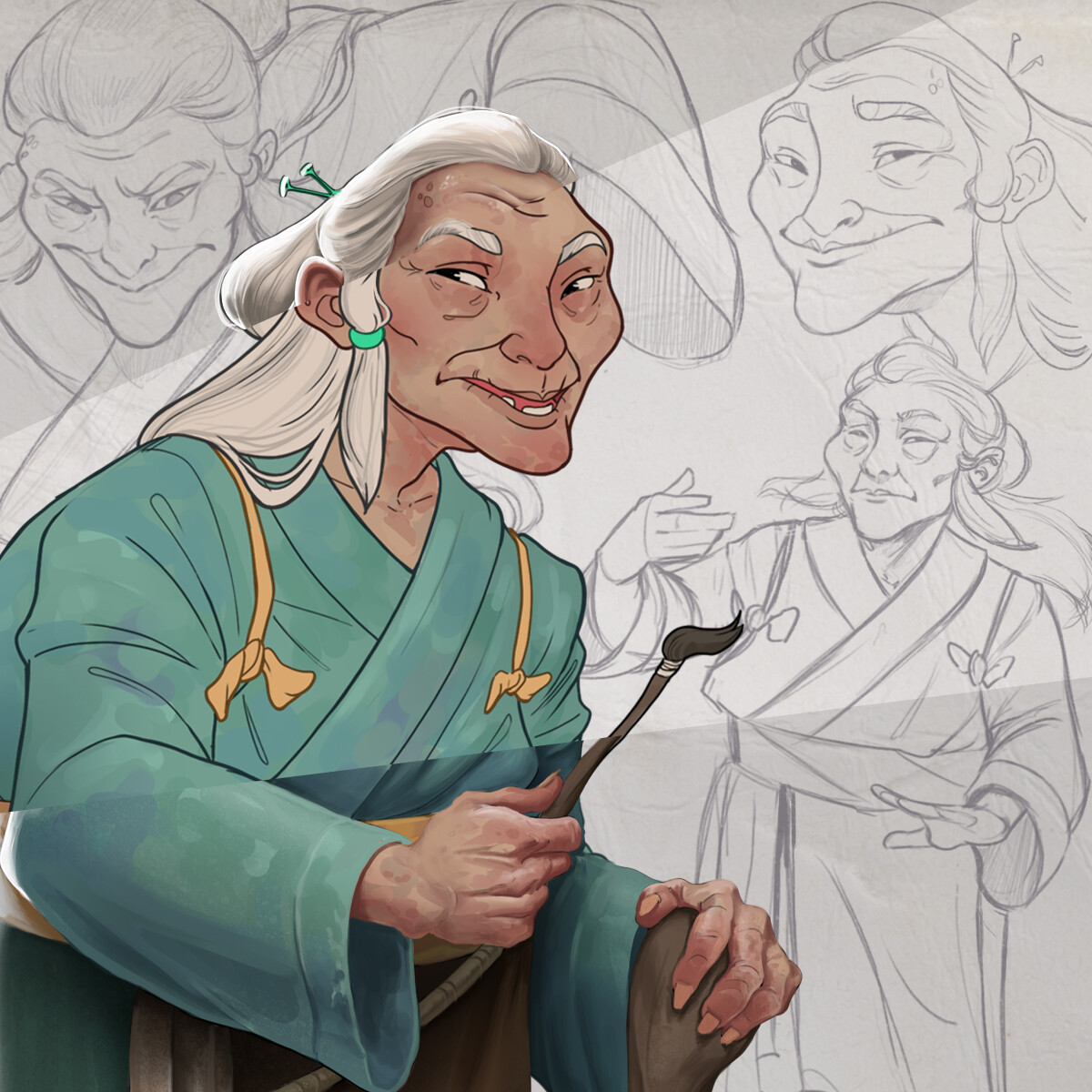 Alex Gill - The Matriarch - Character design