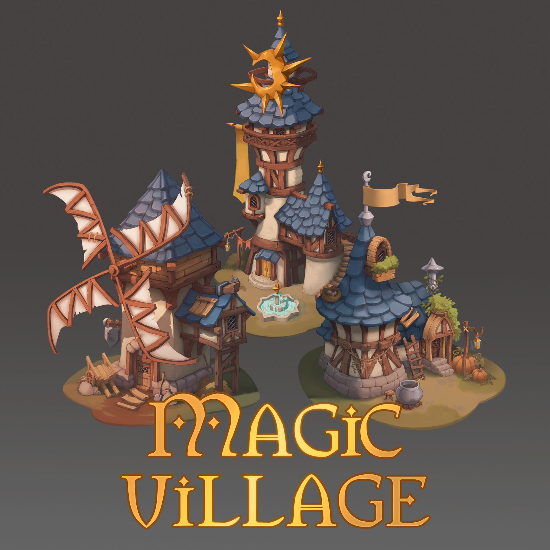 ArtStation - Fantasy village