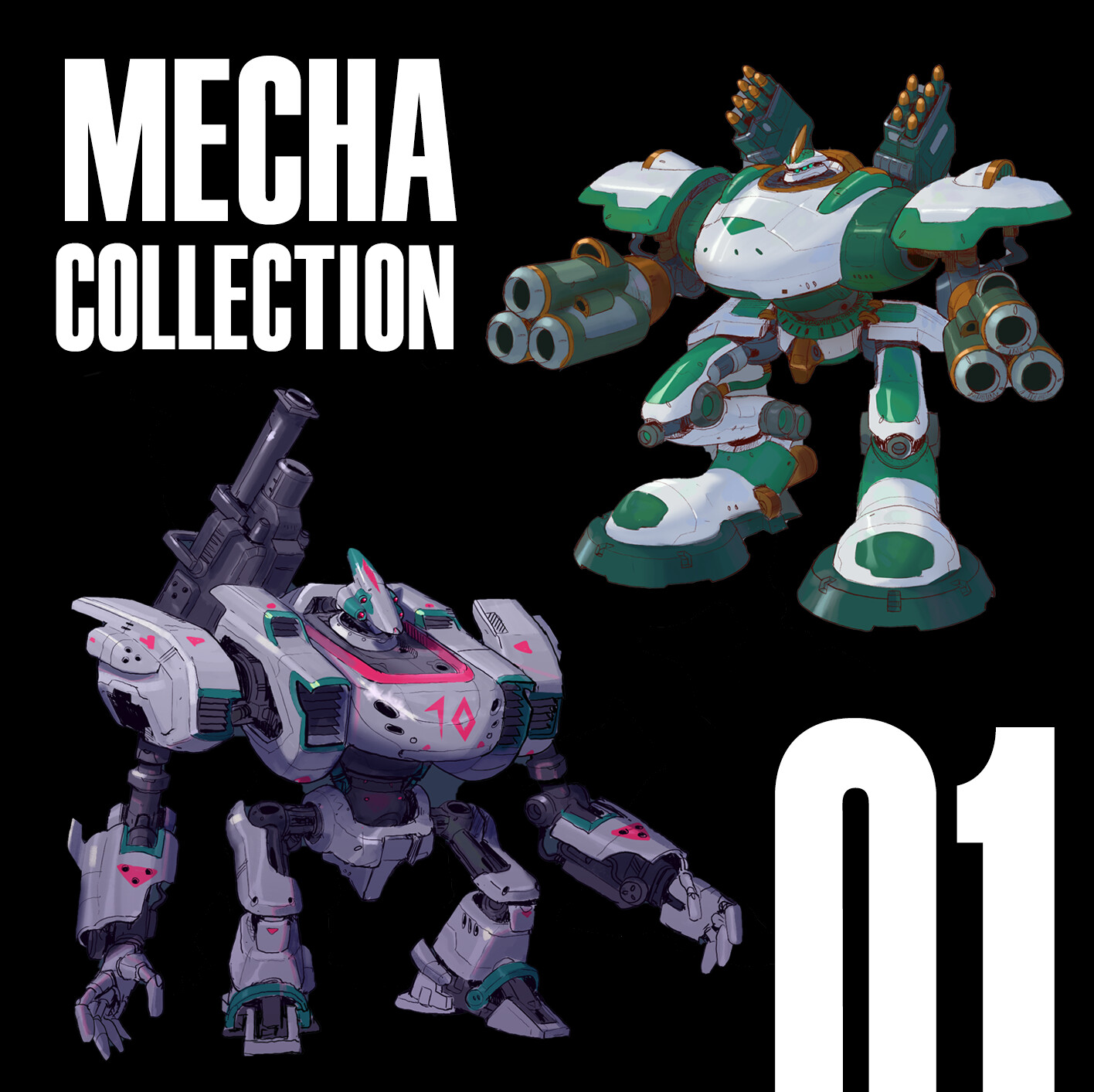 ArtStation - Mecha Collection 01 , Digital and inktober
