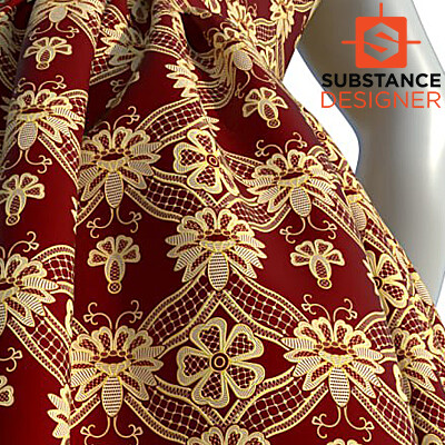 ArtStation - Substance Designer Tileable Dress Texture