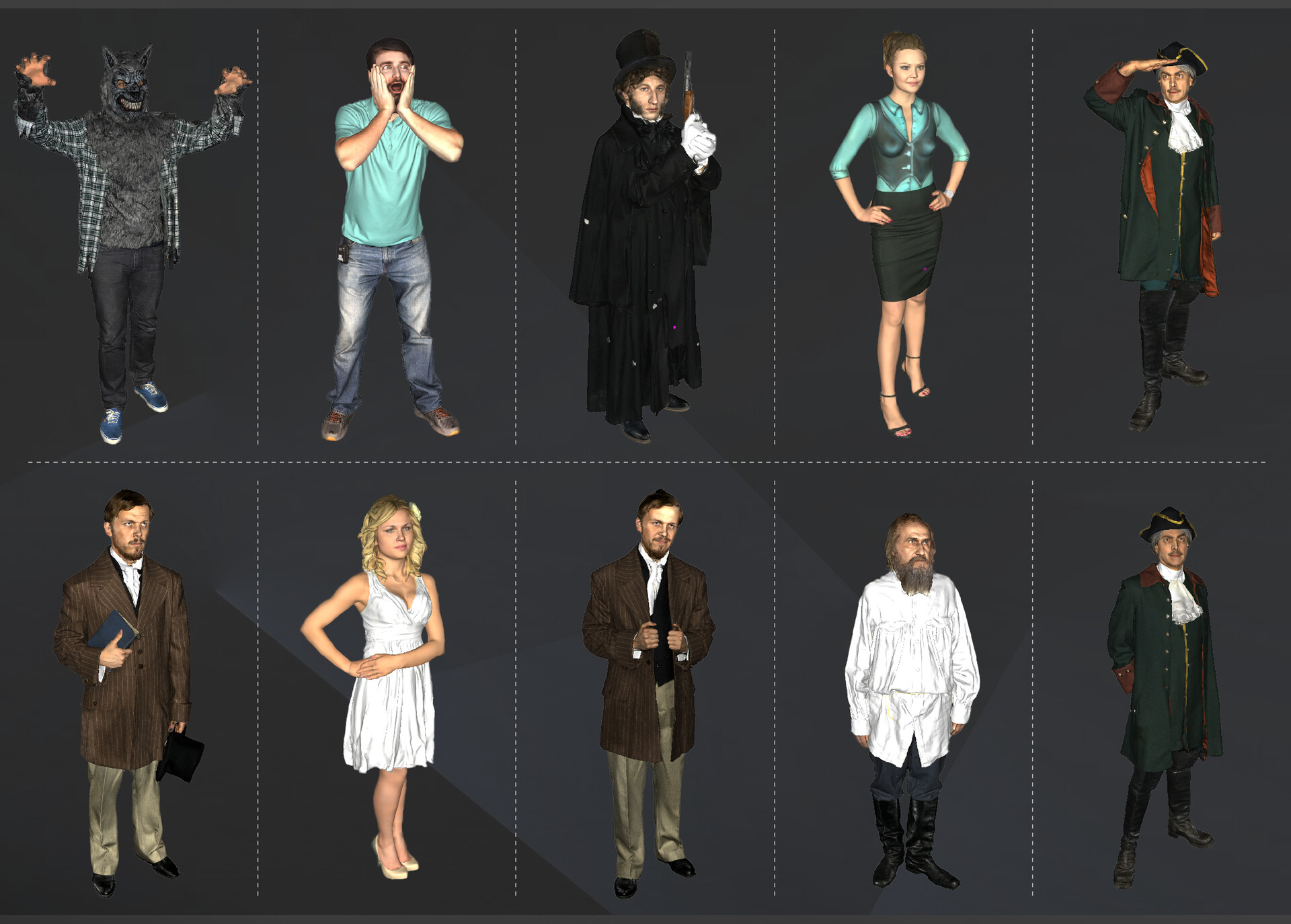 Max Deripasko - 3d scanned people