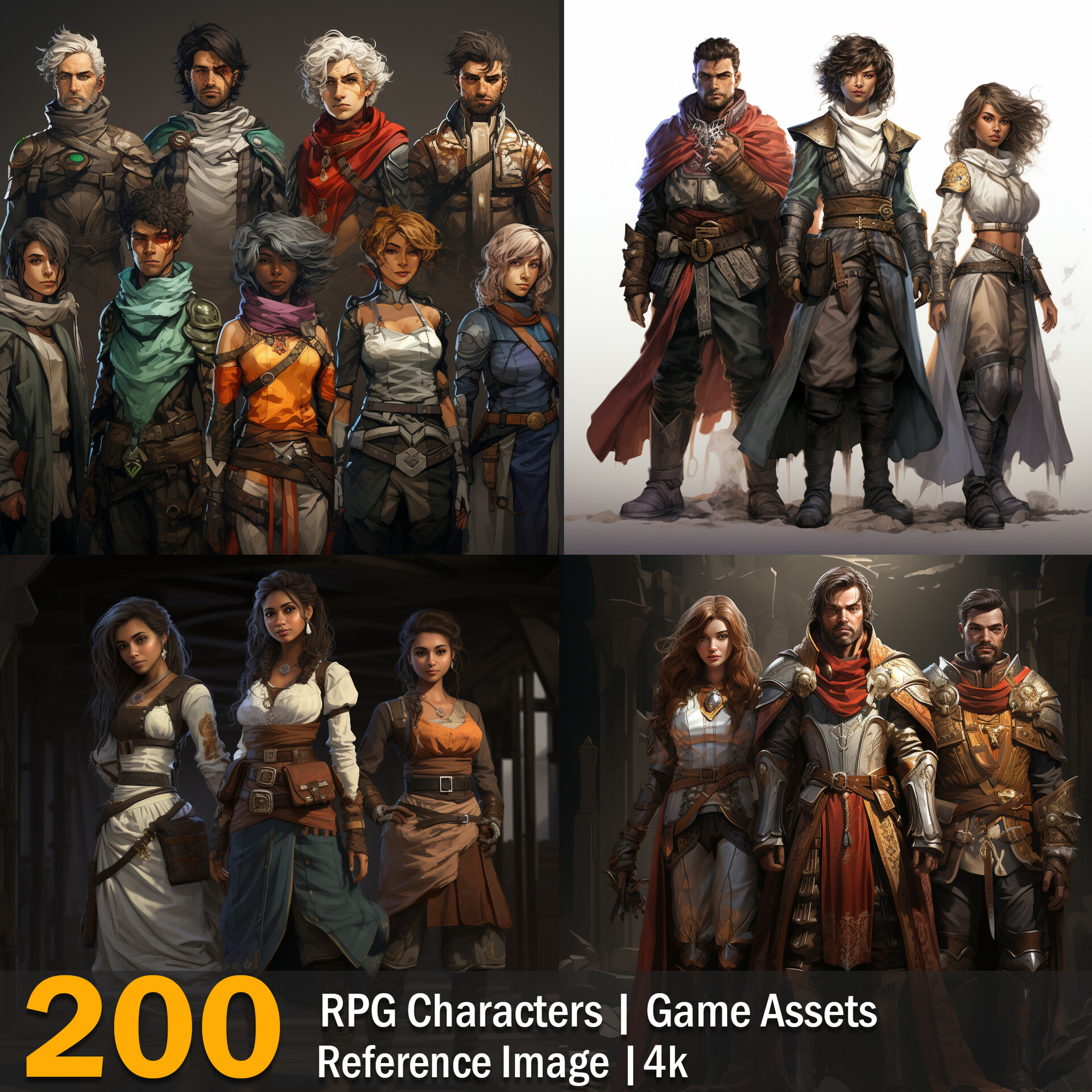 ArtStation - RPG Characters | Game Assets | Reference Images | 4K
