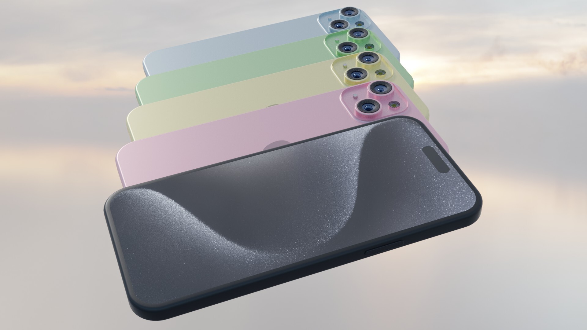 ArtStation - iPhone 15 plus 3D product visualization