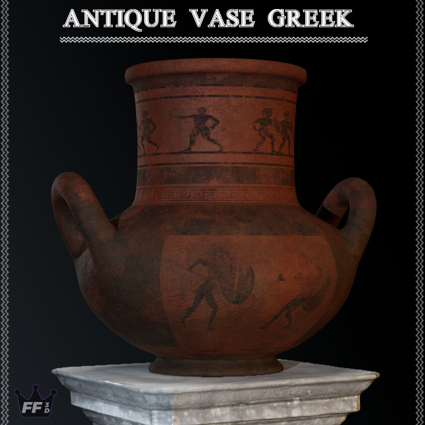 ArtStation - Antique vase Texture Ancient Greek theme