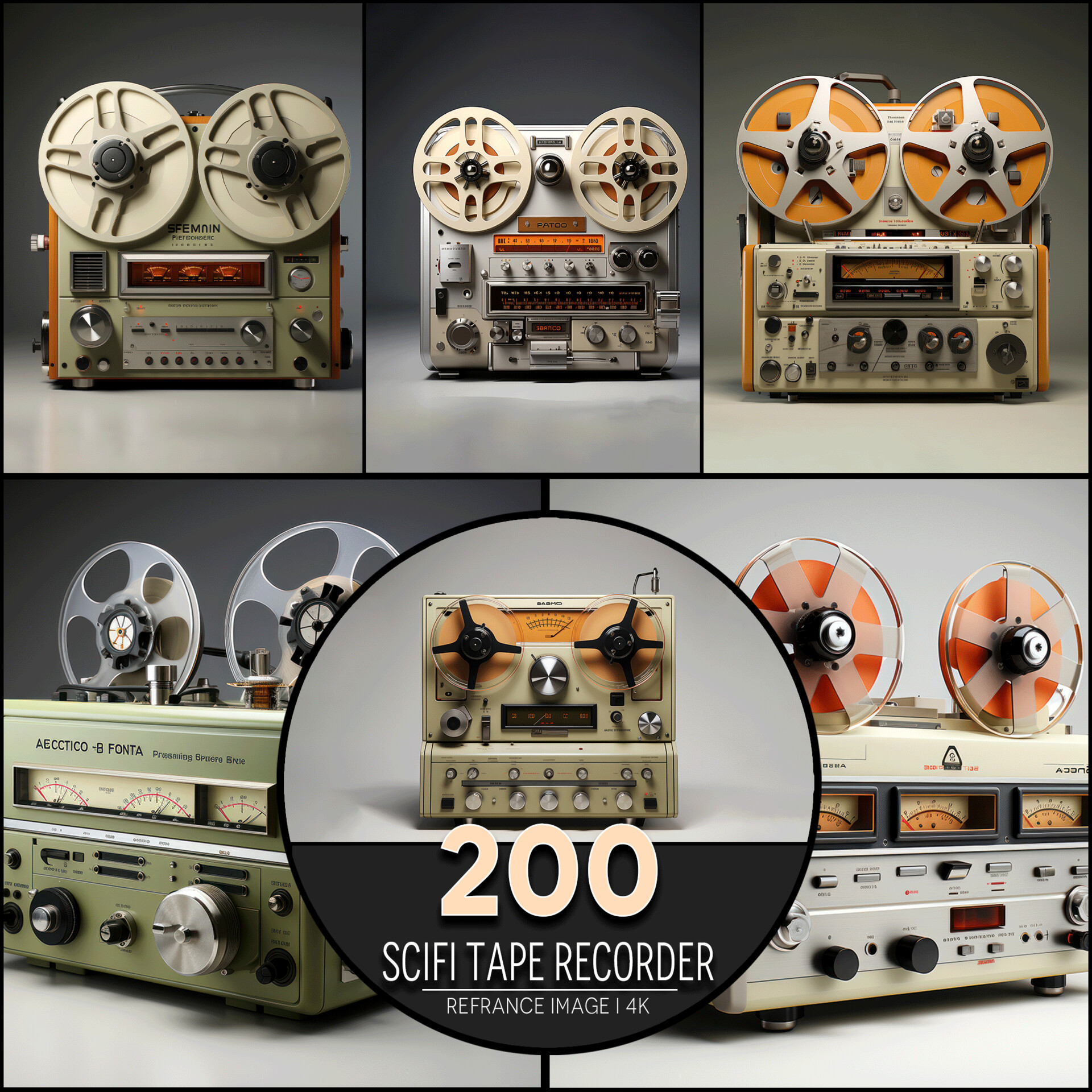 ArtStation - Scifi Tape Recorder 4K Reference/Concept Images