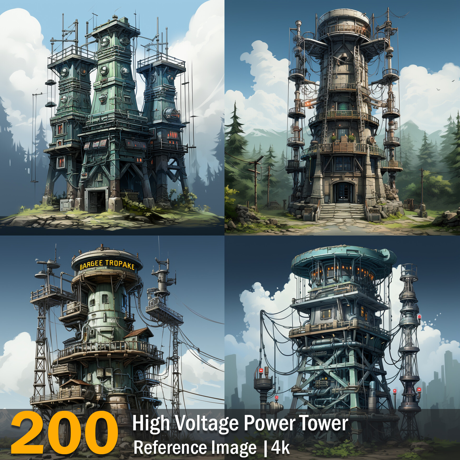 ArtStation - High Voltage Power Tower | Reference Images | 4K