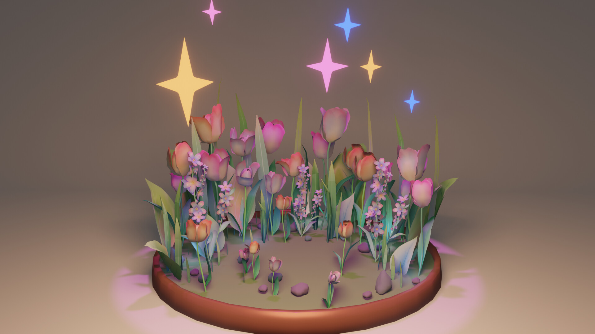 ArtStation - Fleurs 3D