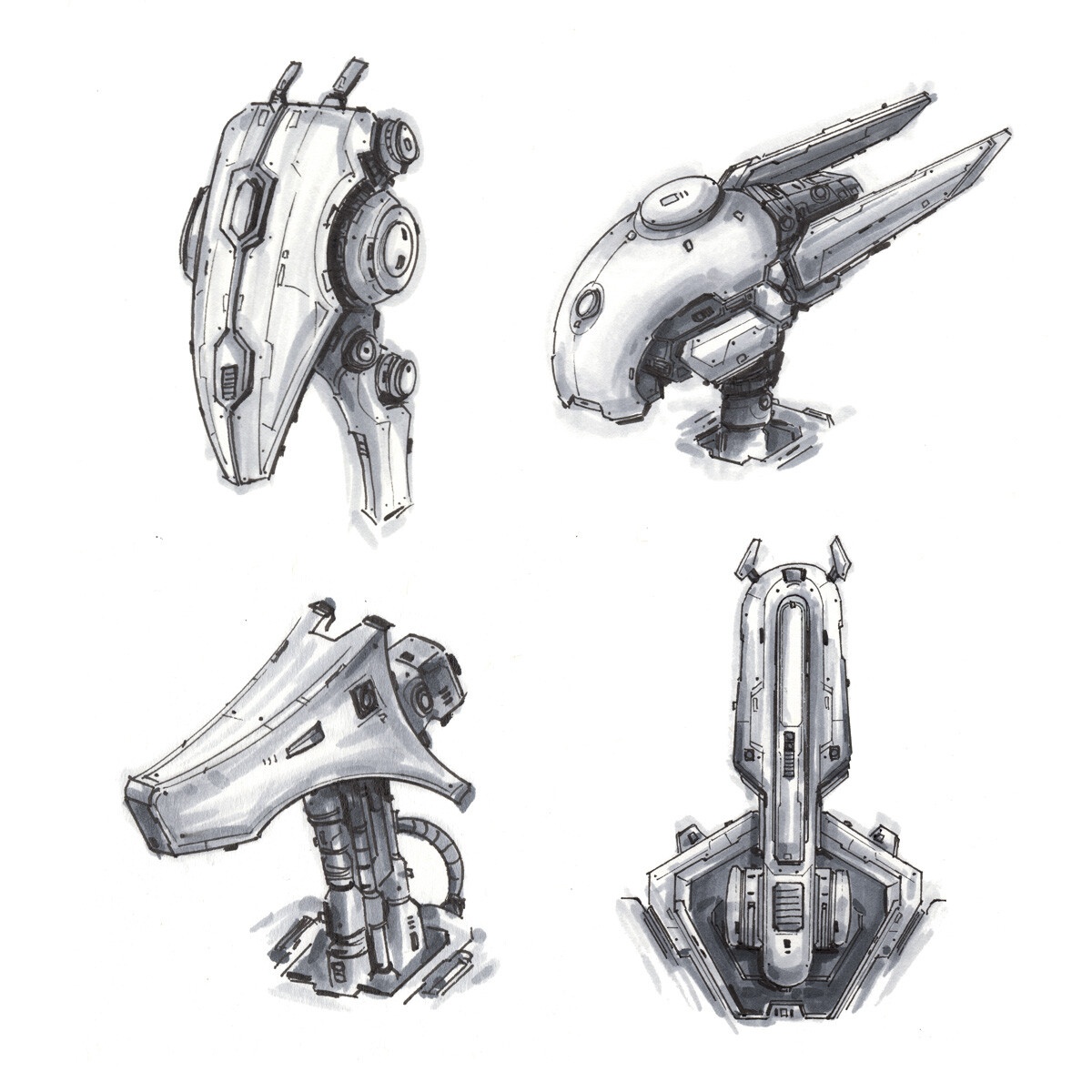 ArtStation - Robot Head Doodles 2023
