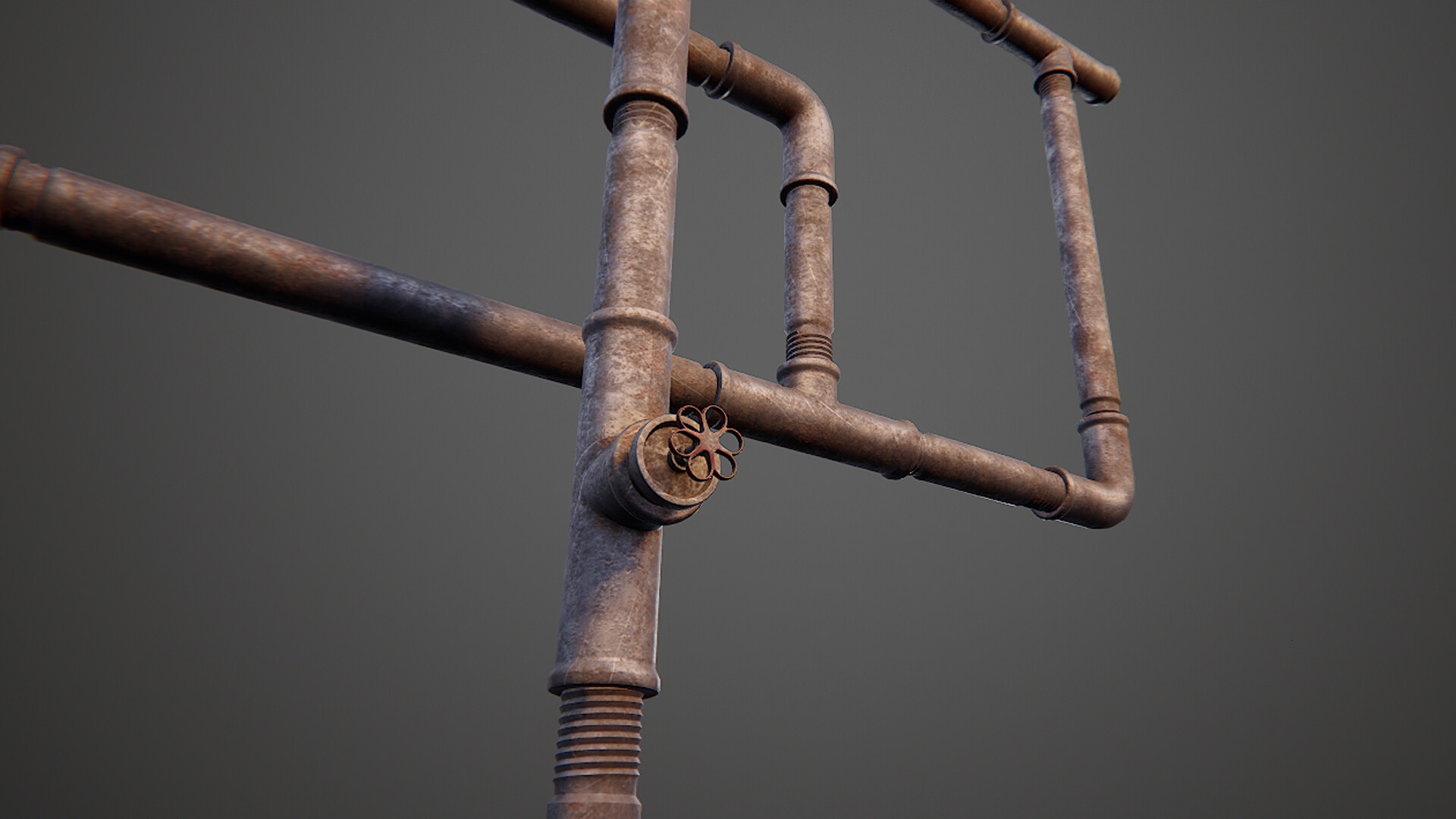 ArtStation - Old rusty Iron Pipes - Modular