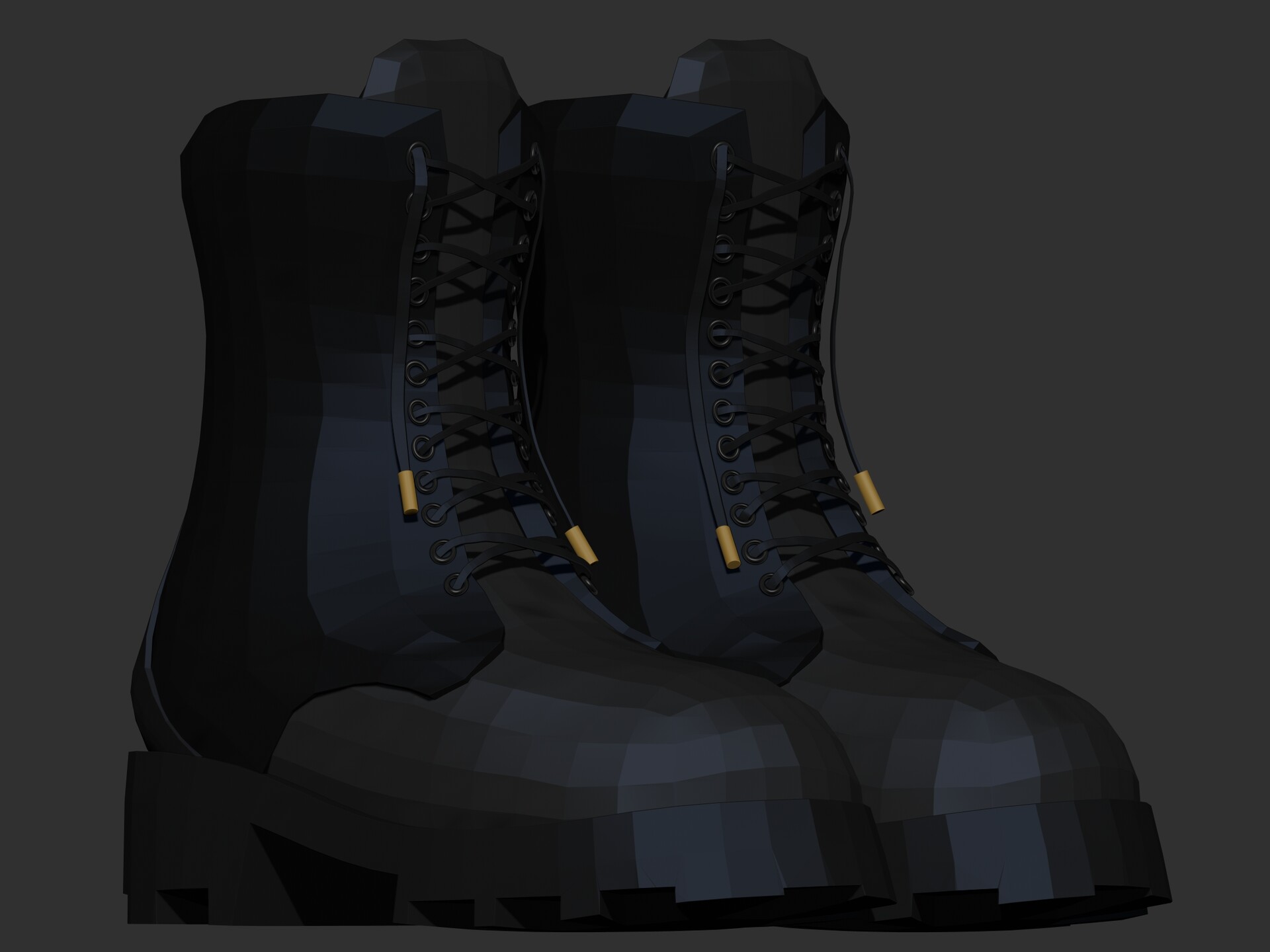 ArtStation - low poly boots