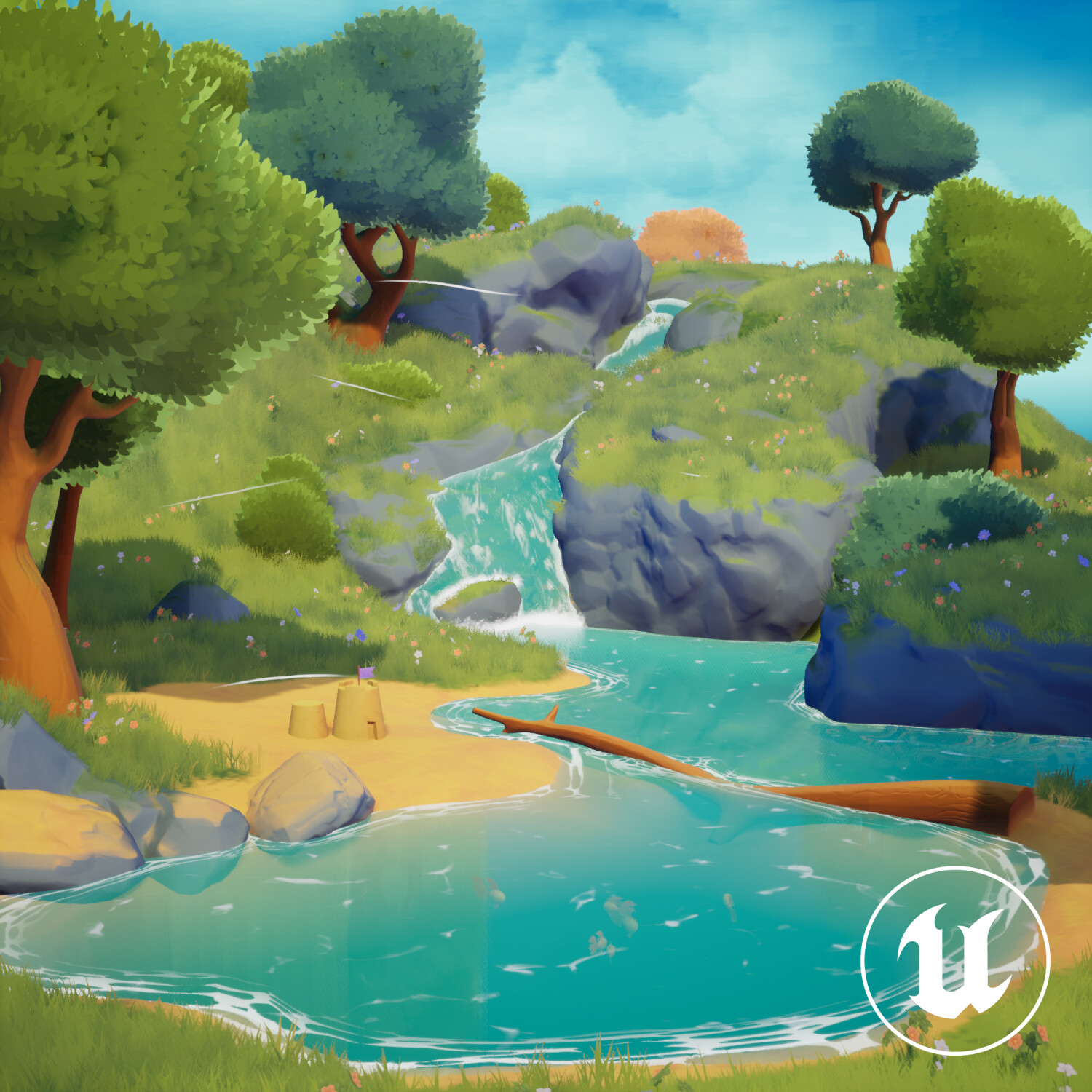 ArtStation - Stylized Landscape 🌳
