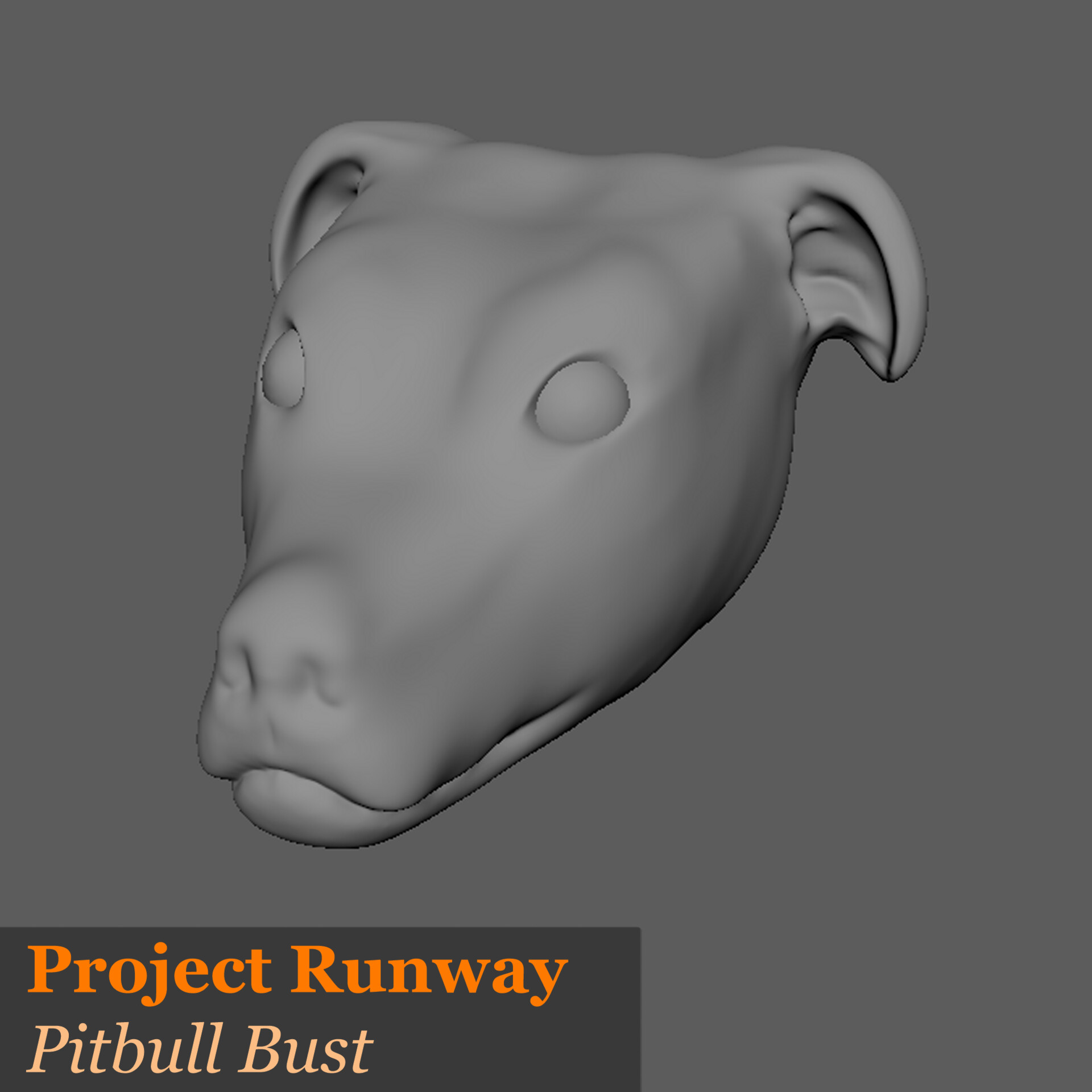 ArtStation - Pitbull Bust (9/4/23)