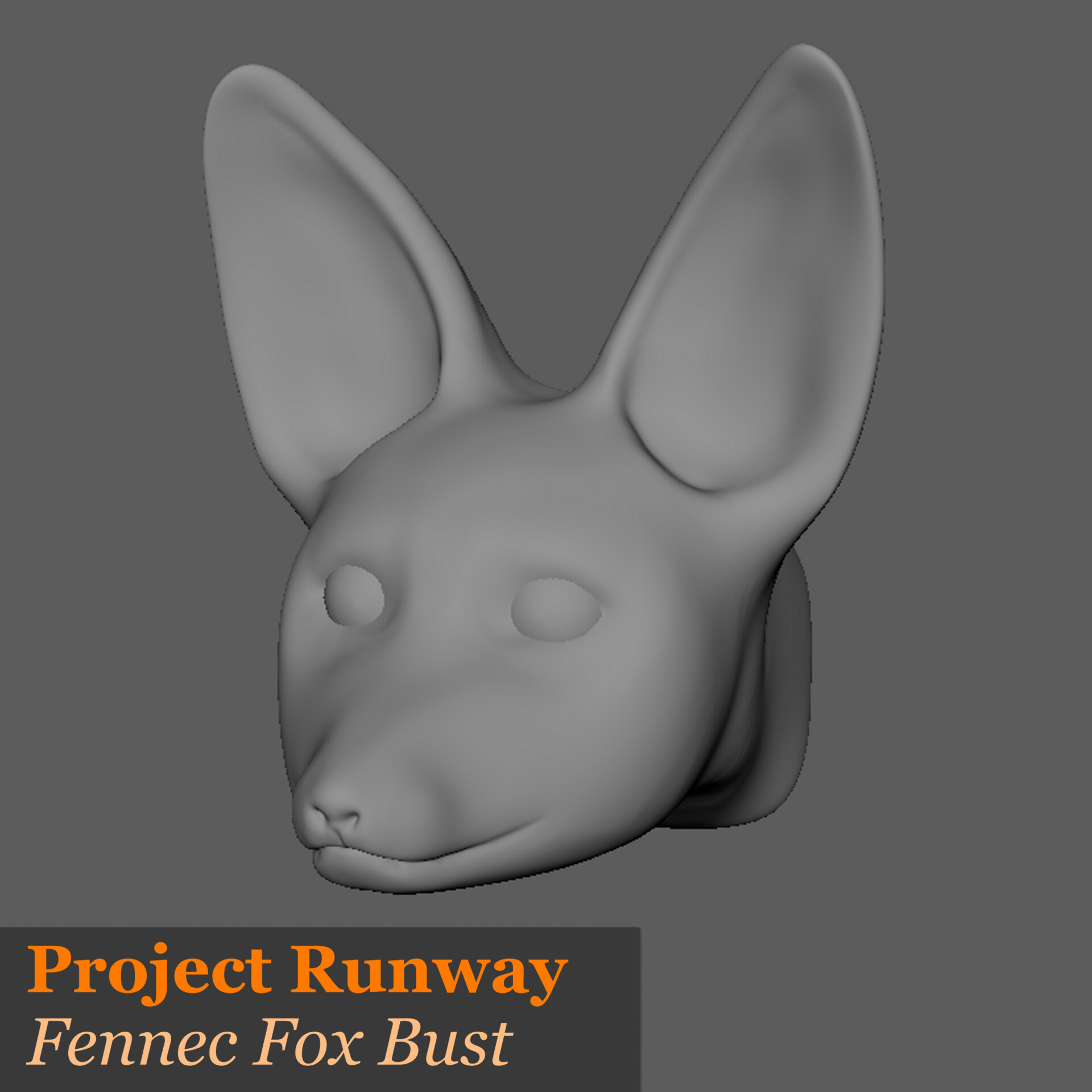 ArtStation - Fennec Fox Bust (10/7/23)