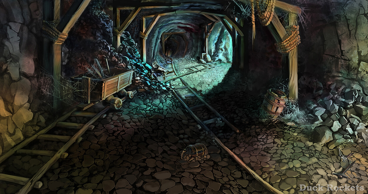 Artstation Abandoned Old Mine 