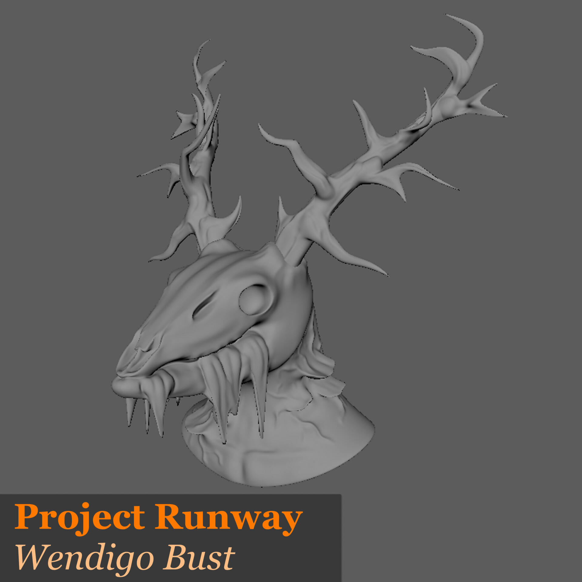 ArtStation - Wendigo Bust (11/10/23)