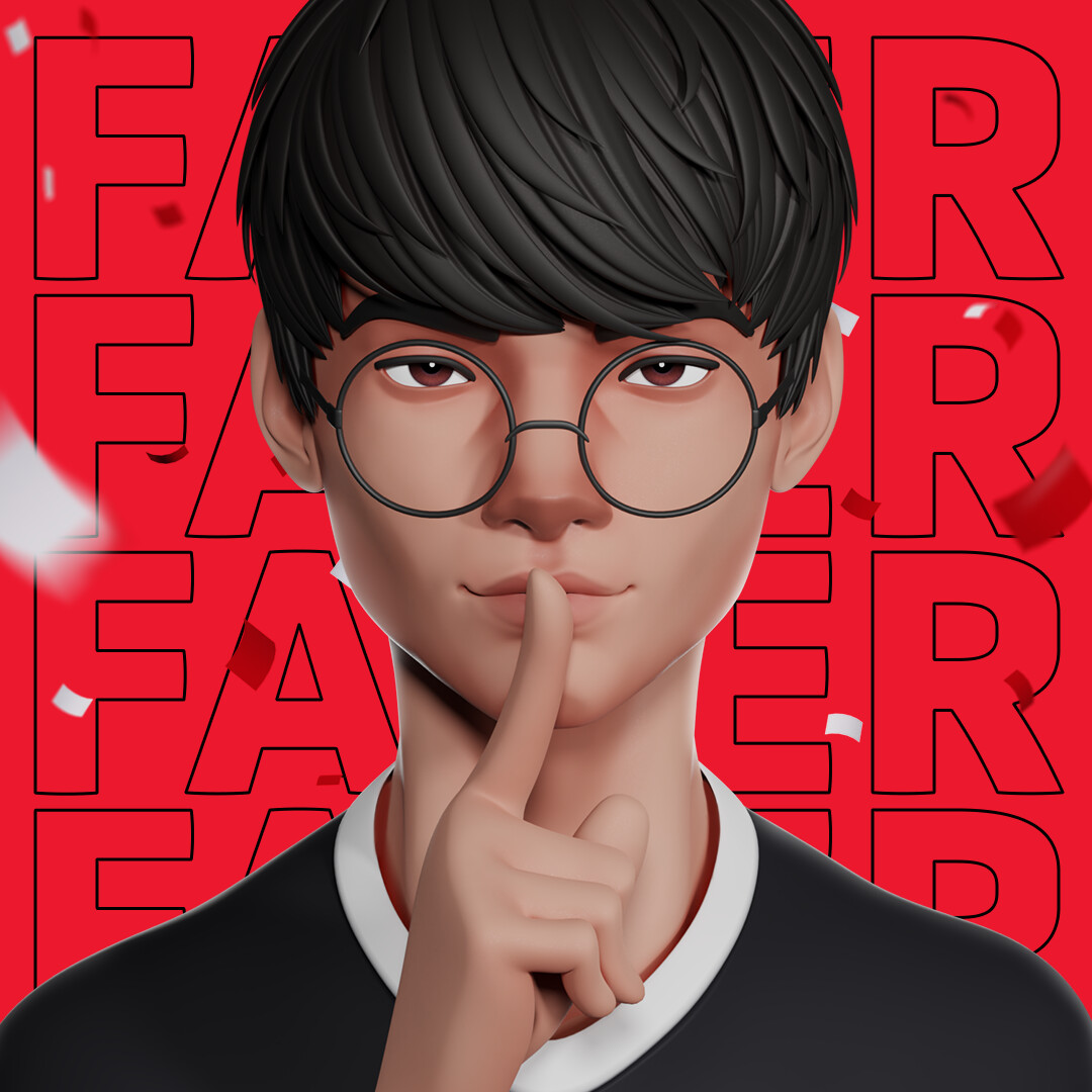 ArtStation - T1 Faker Tribute