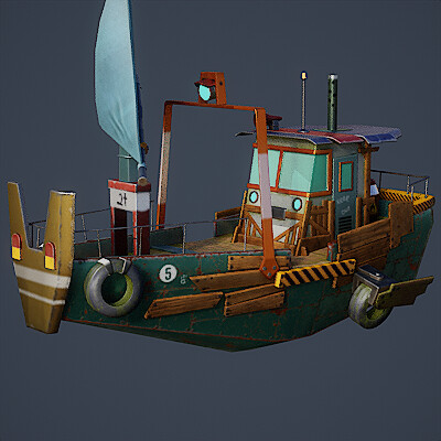ArtStation - Waste Boat