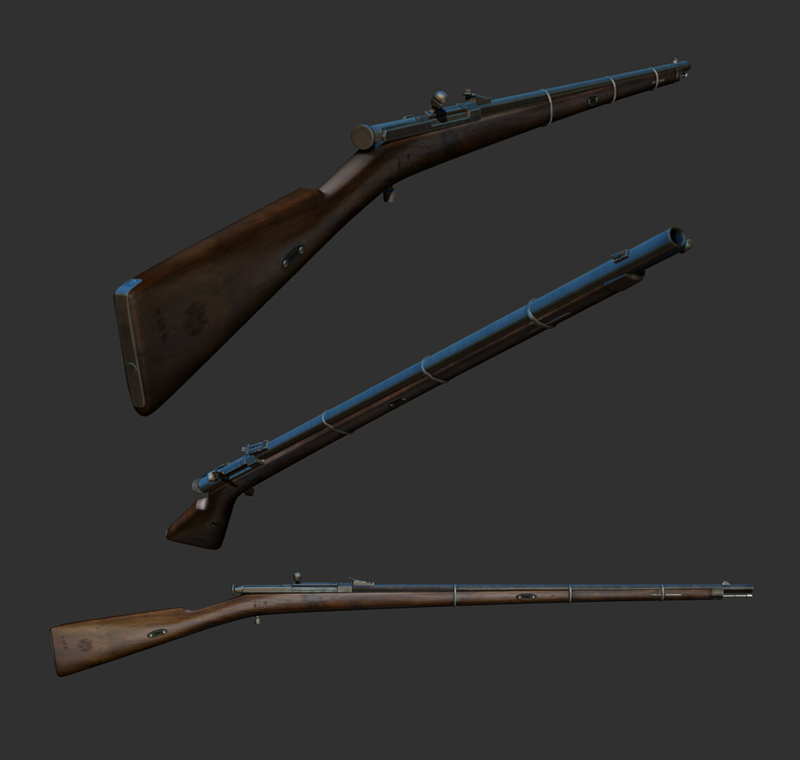 ArtStation - Berdan system Rifle No. 2