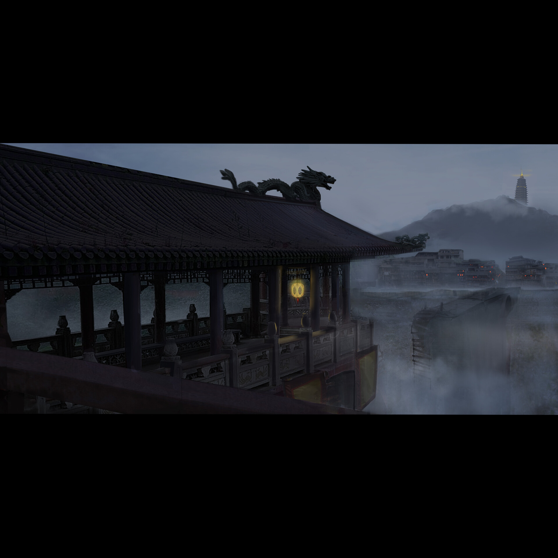 ArtStation - The cursed bridge - environment