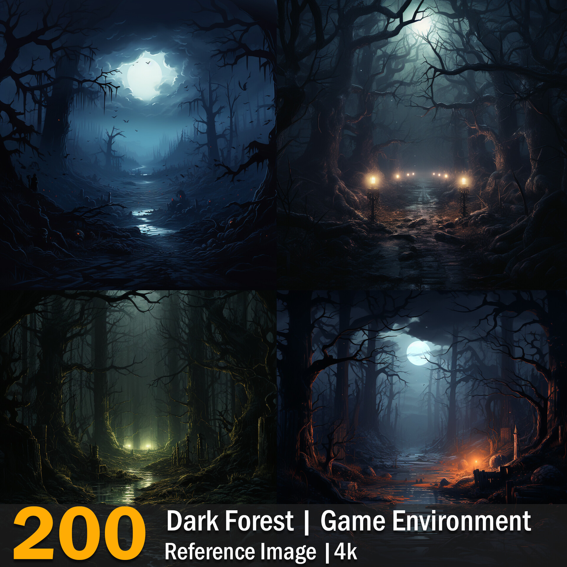 ArtStation - Dark Forest | Game Environment | Reference Images | 4K