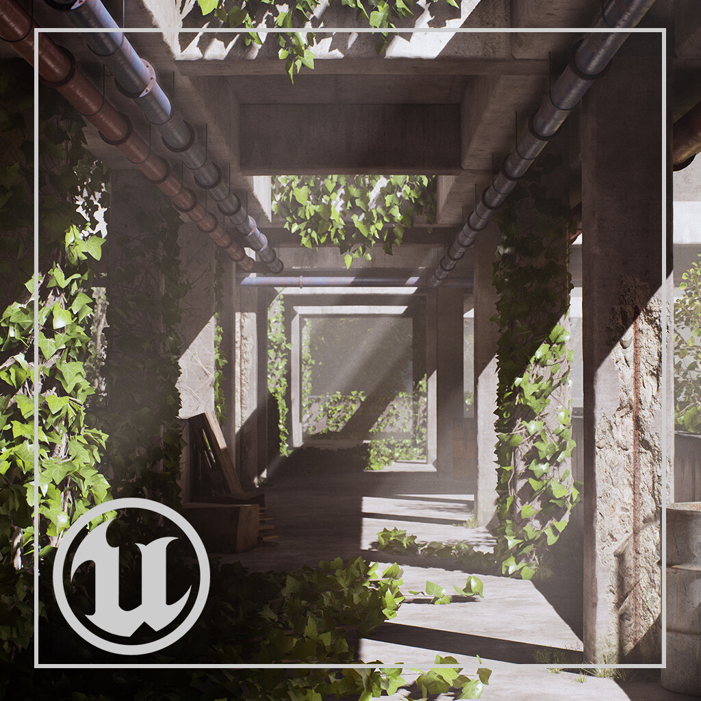 ArtStation - Concrete alley (Environment)