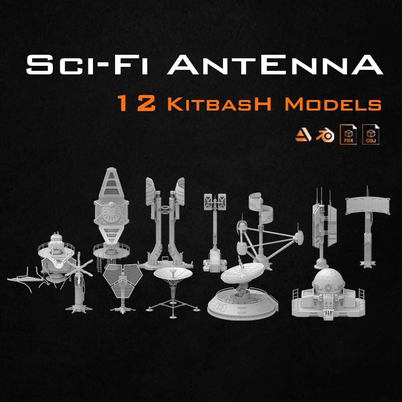 ArtStation - Sci-fi Antenna