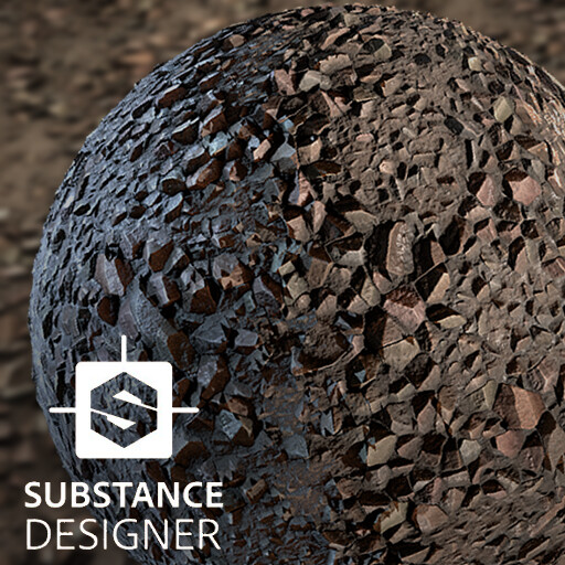 ArtStation - Substance Designer - Sand and Stones Material