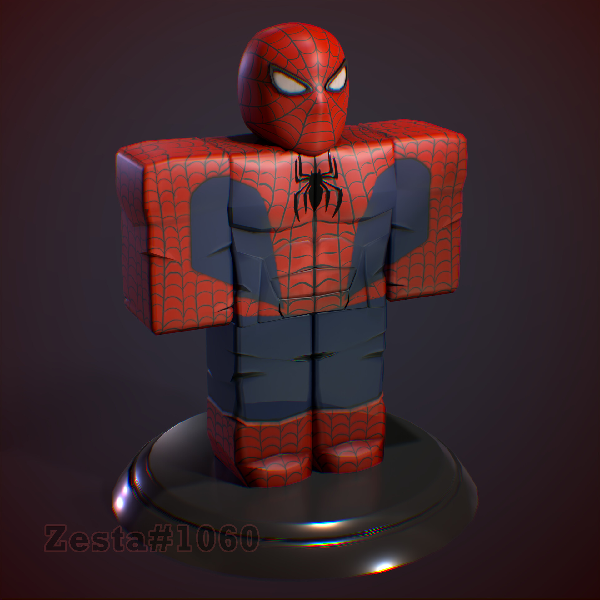 ArtStation - Spiderman suit for a Roblox game.