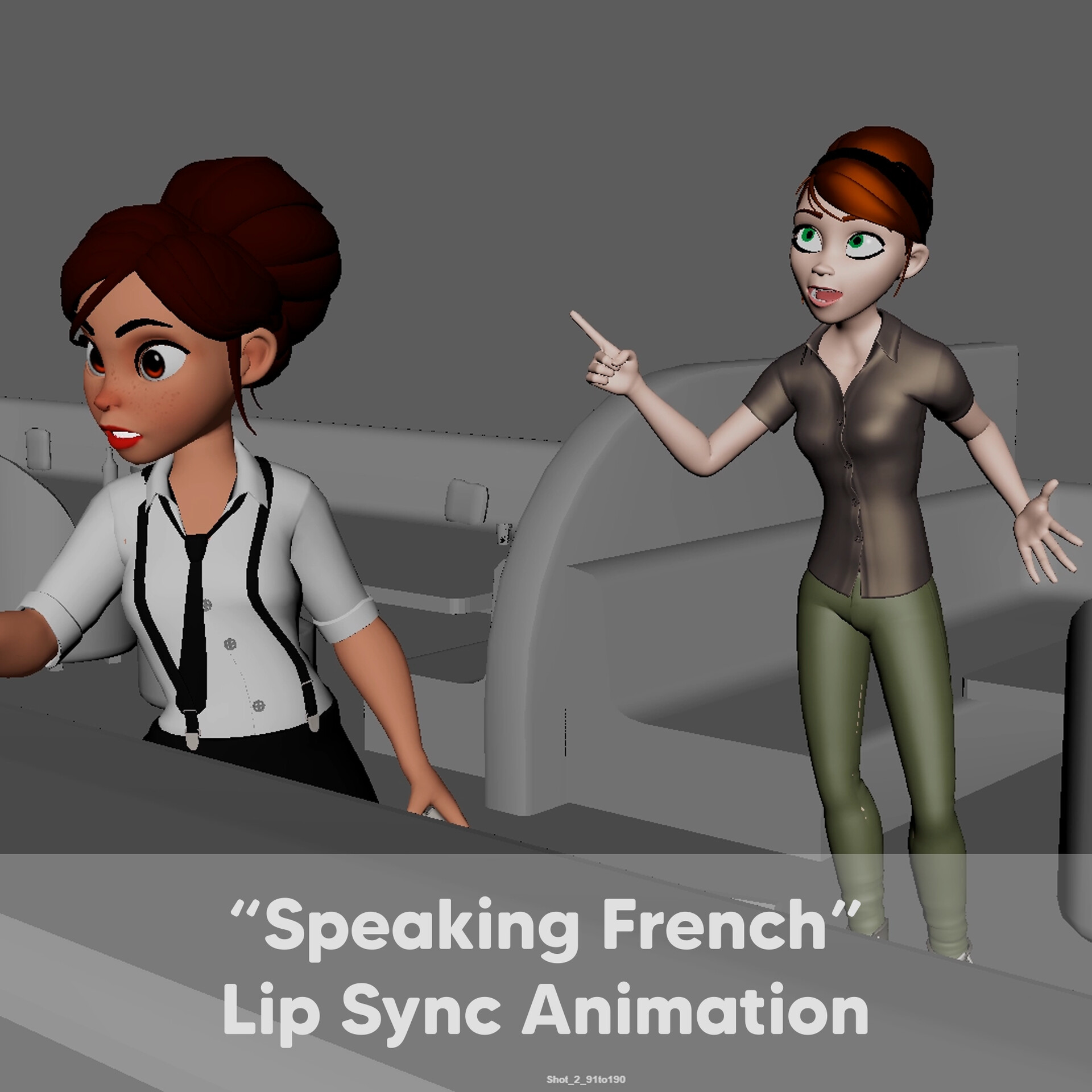 ArtStation - Speaking French - Lip Sync Animation