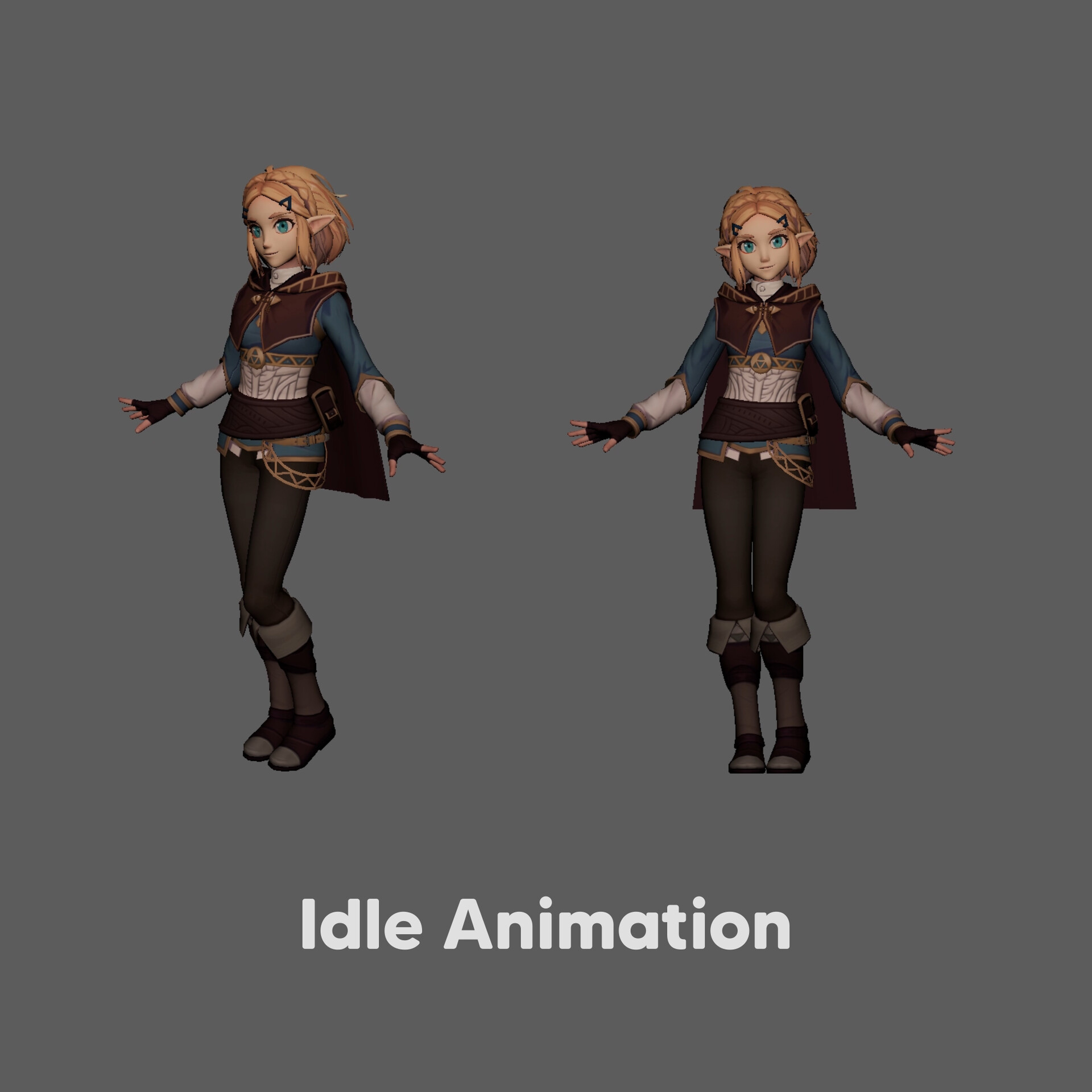 ArtStation - Zelda Idle Cycle