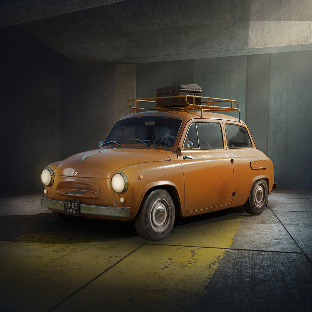 ArtStation - The machine Zaporozhets ZAZ 965 M USSR