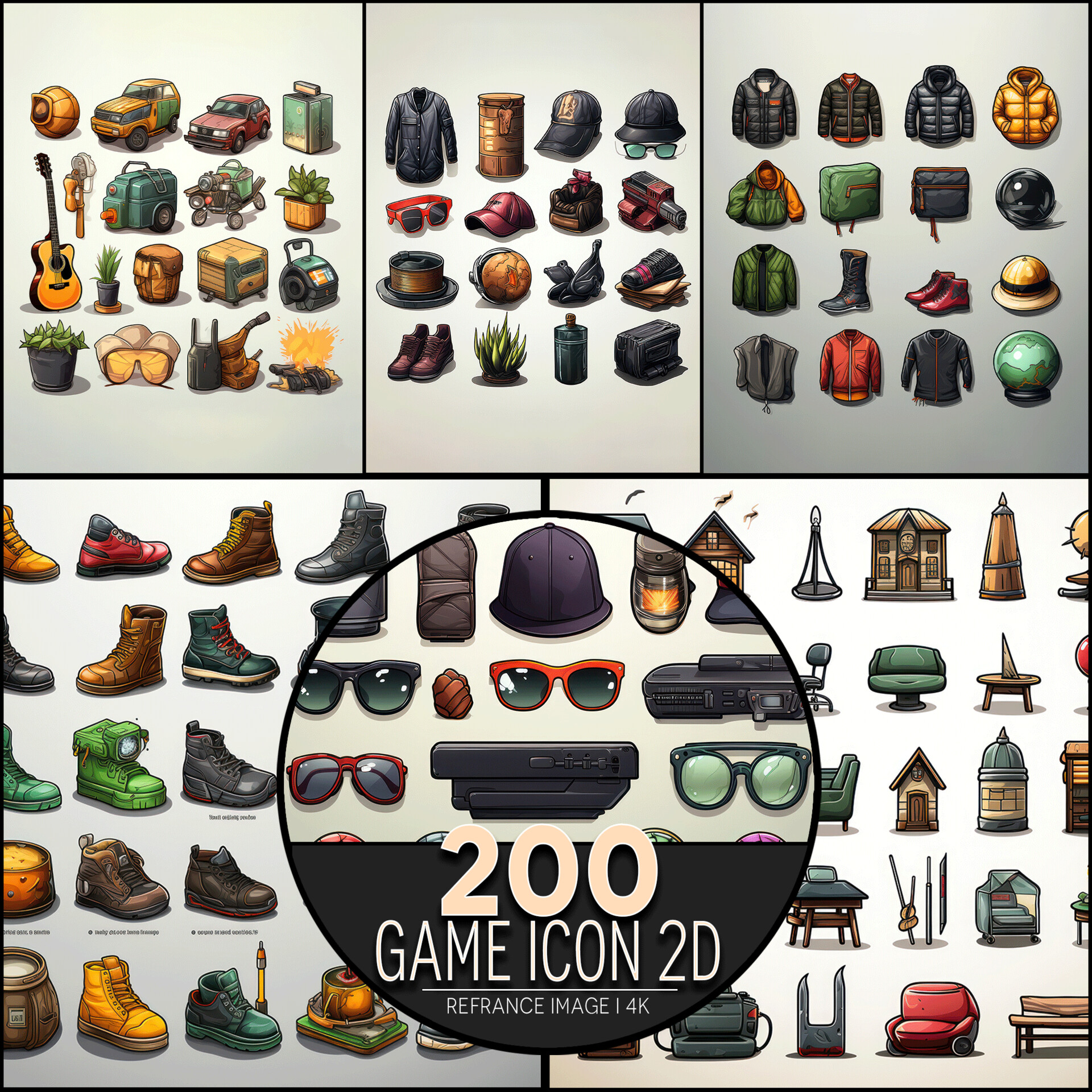 ArtStation - Game Icon 2D 4K Reference/Concept Images