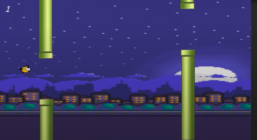ArtStation - Flappy bird Game -REDONE IN UNITY {RETRO THEME}