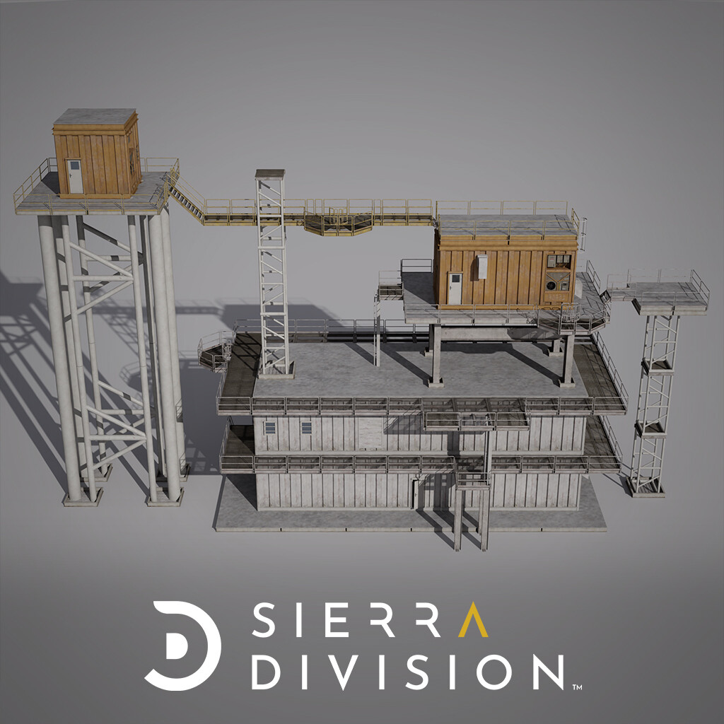 ArtStation - Industrial Oil Rig- Infrastructure Pack