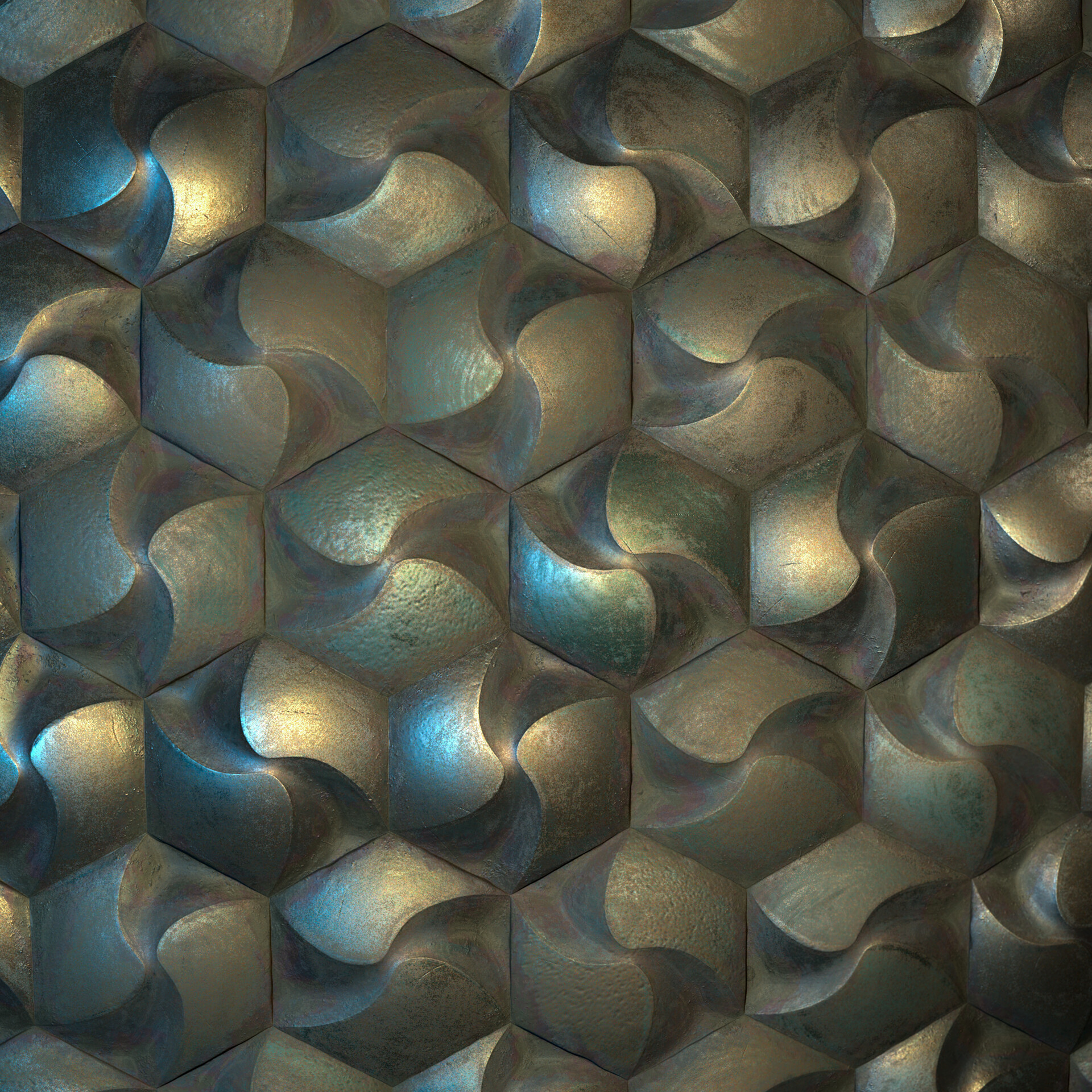 ArtStation - Metal Pattern | Substance Designer
