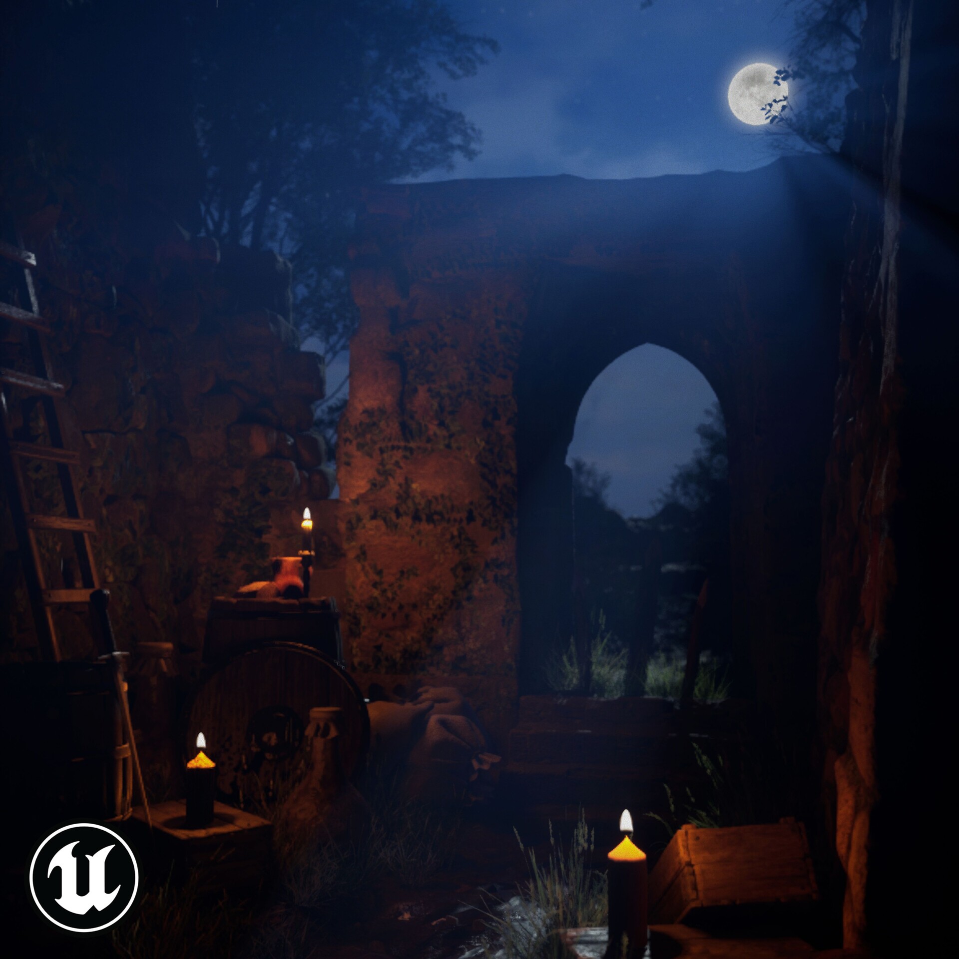 ArtStation - Moonlit Camp