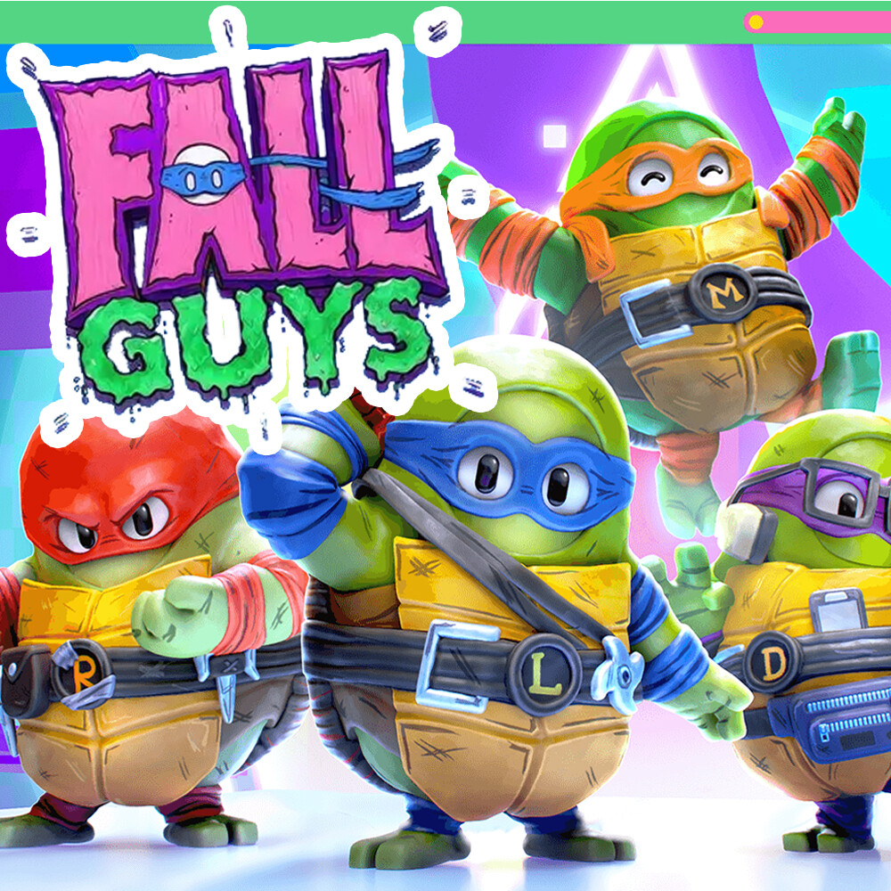 ArtStation - Fall Guys - Turtle Ninja Power | Trailer Farm