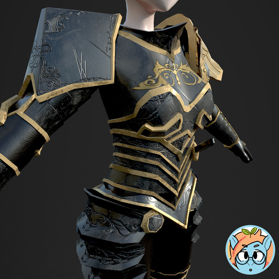 ArtStation - Armored female Character model