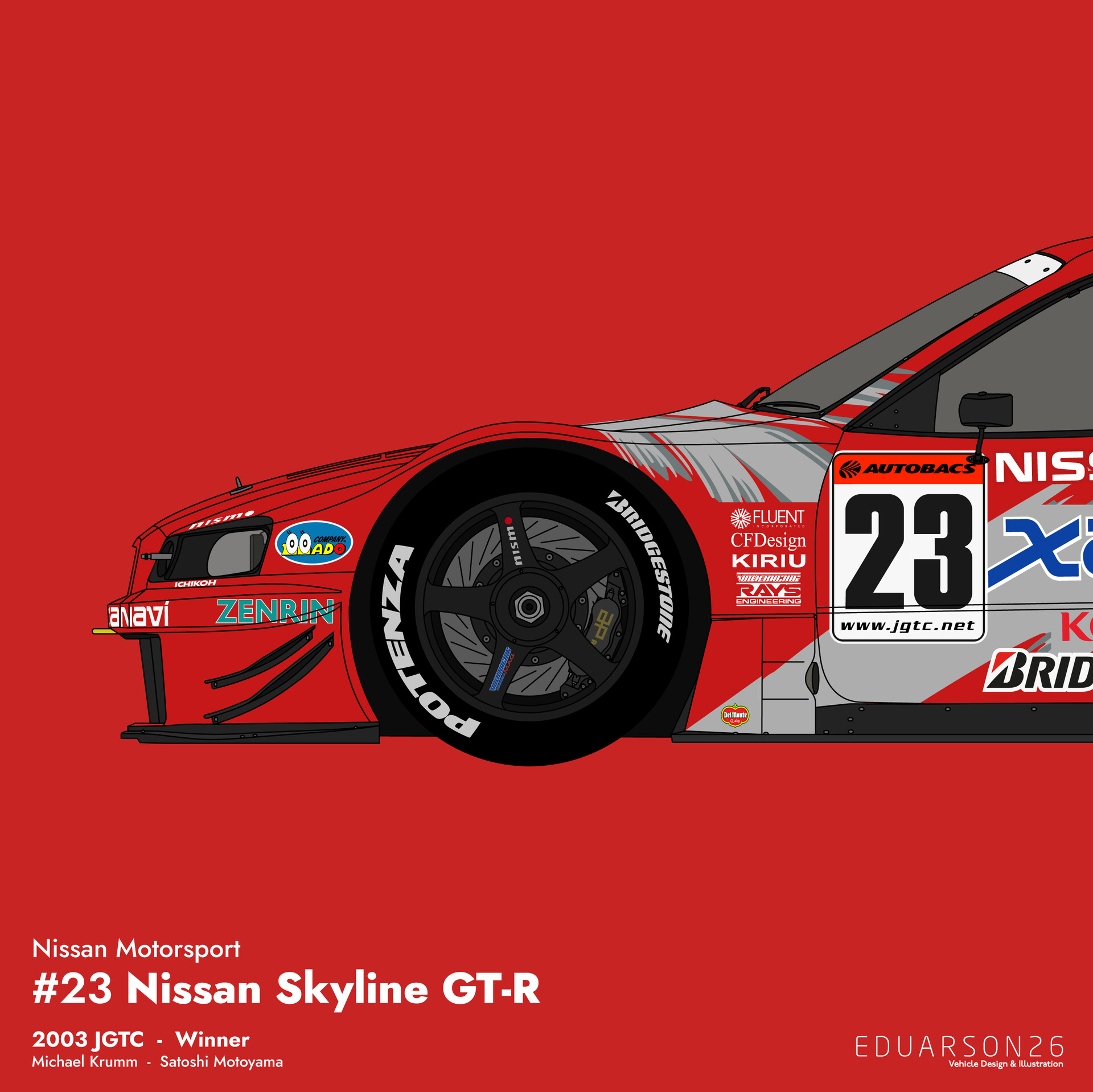 ArtStation - Nissan Skyline GT-R (R34) GT500