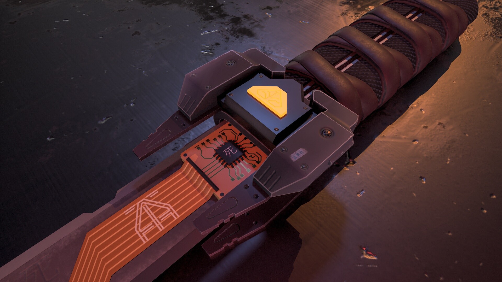 ArtStation - Neo Tokyo: Artstation Challenge - Gunrunner's Tanto Prop