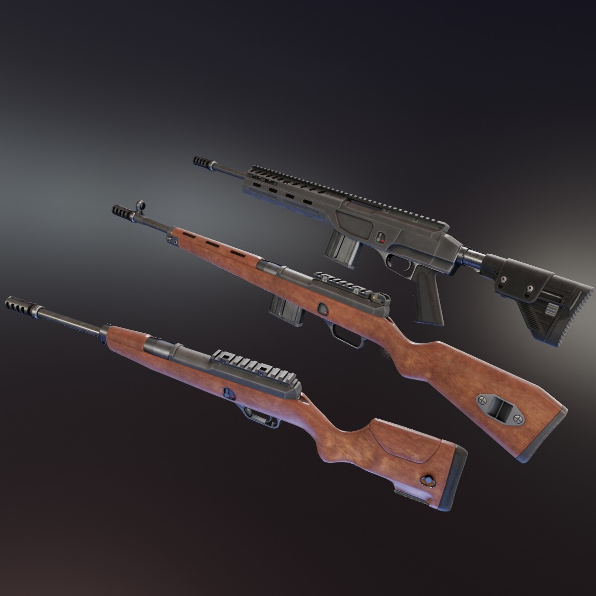 ArtStation - HK SL7 Rifle